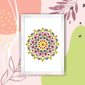 Free Printable Floral Art - Colorful Craft Corner