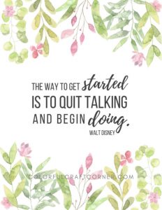 Free Printable Watercolor Motivational Quotes - Colorful Craft Corner