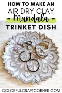 How to Make an Easy Air Dry Clay Trinket Dish - Colorful Craft Corner